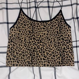 Tops | Cheetah Print Crop Top | Poshmark